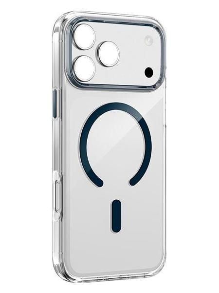 Чехол для смартфона, телефона Keephone Apple iPhone 17 Pro Max Aurora MagSafe Кристально чистый корпус с покрытием AF без отпечатков пальцев Синий