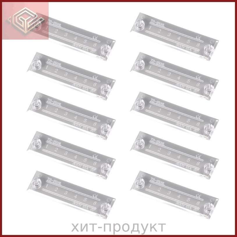 (Упаковка из 10 штук) Клеммная коробка TB, клемма тока, прозрачная крышка, пылезащитный чехол-TB-1506