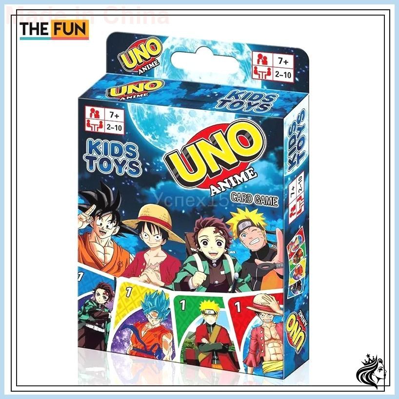 Карточная игра UNO ANIME для всей семьи с 108 картами и иллюстрациями