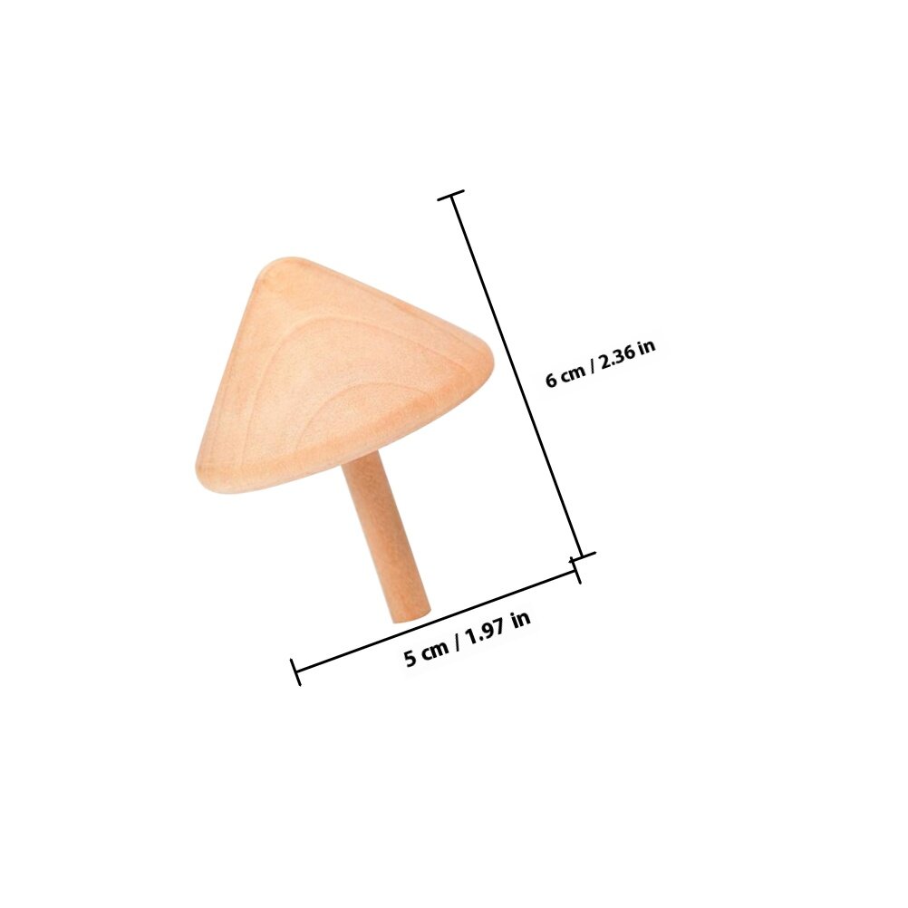 4 Штуки Интересные Деревянные Волчки Для Детей Размер 6.00X5.00X5.00CM