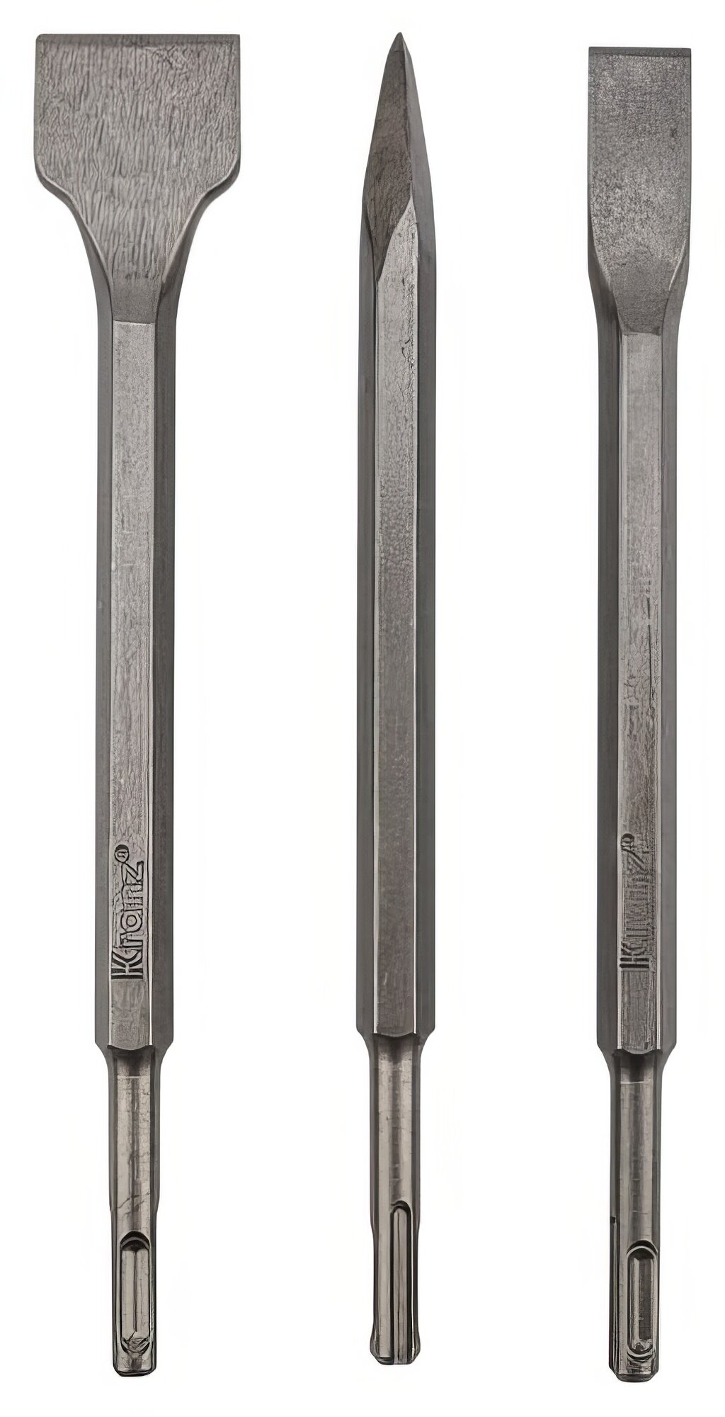 Набор зубил для перфоратора SDS Plus 3 шт KRANZ KR-91-0430