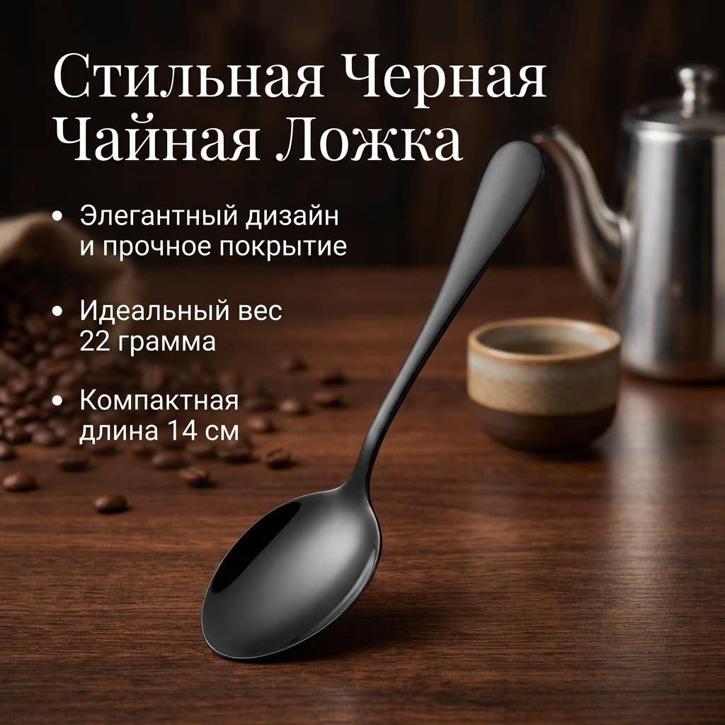 IKEA Набор десертных приборов черный-