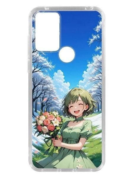 Чехол для смартфона, телефона Krutoff Clear Case Аниме Весна для TCL 305