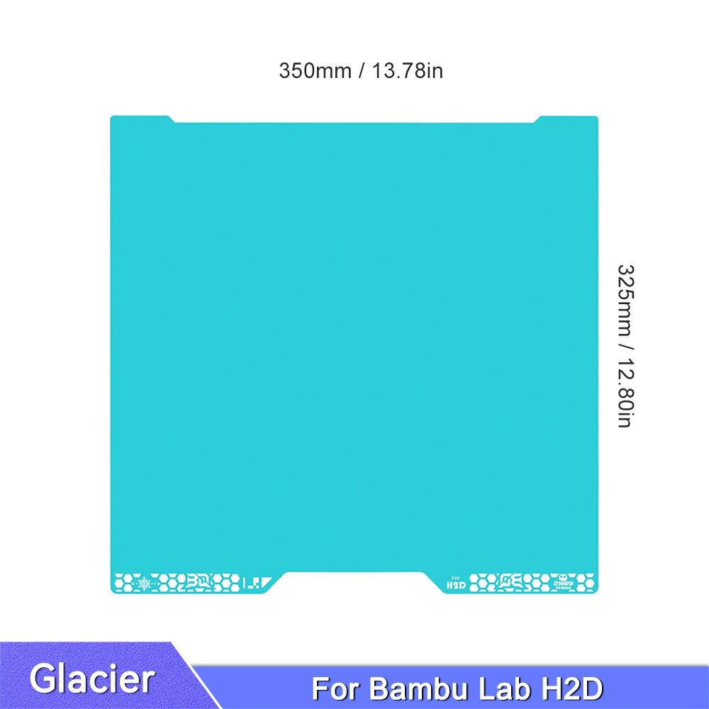 Платформа для 3D-принтера Bambu Lab H2D, 350x325 мм, Glacier-H2D