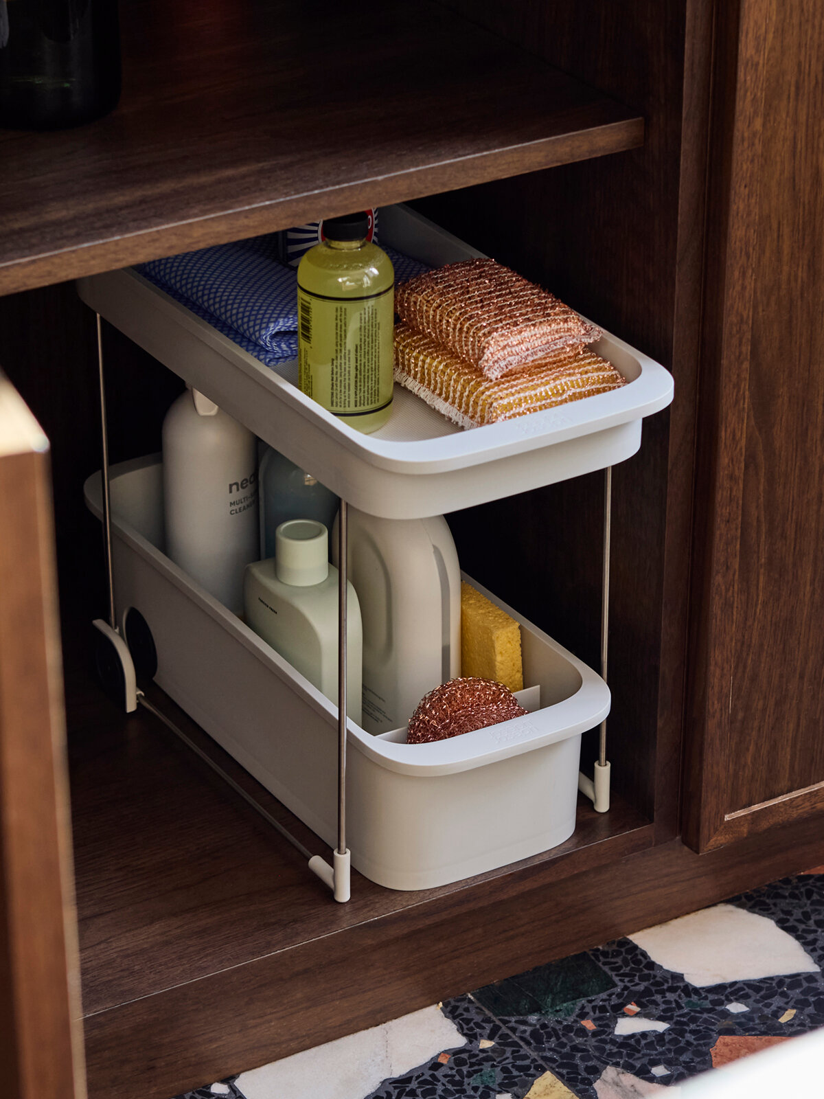 Органайзер для шкафа Joseph Joseph CupboardStore, двухъярусный контейнер для хранения бытовой химии