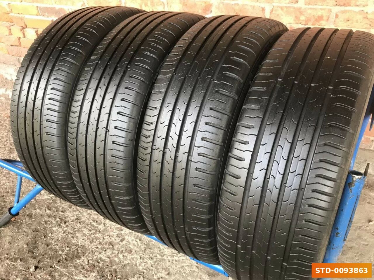 Комплект (4 шт) летних БУ шин Continental ContiEcoContact 5 215/55 R17 35% износ 2456501431