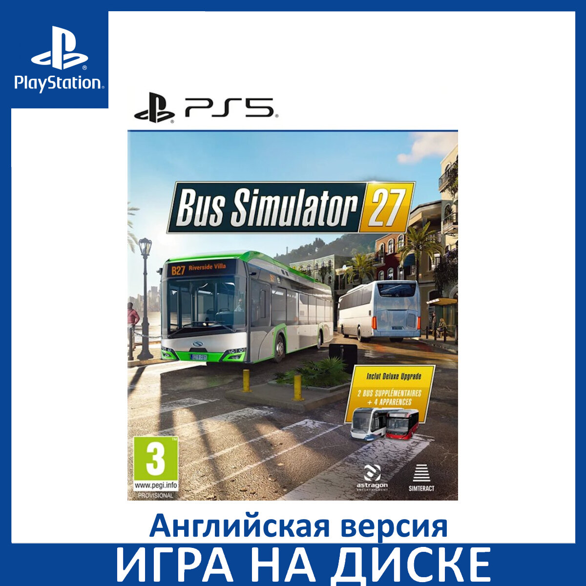 Игра Bus Simulator 27 + Deluxe Upgrade DLC PS5 Английский язык Диск на PlayStation 5