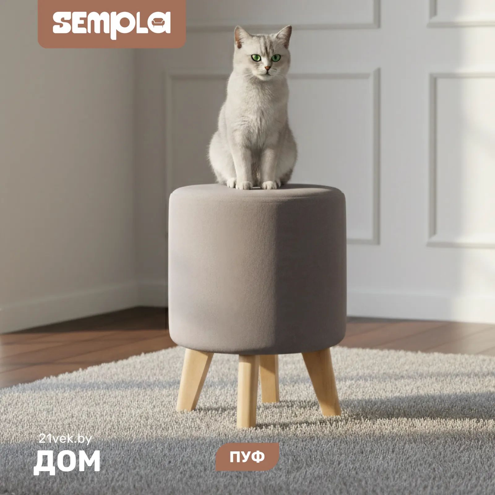 Пуф SEMPLA №16 (мора капучино)
