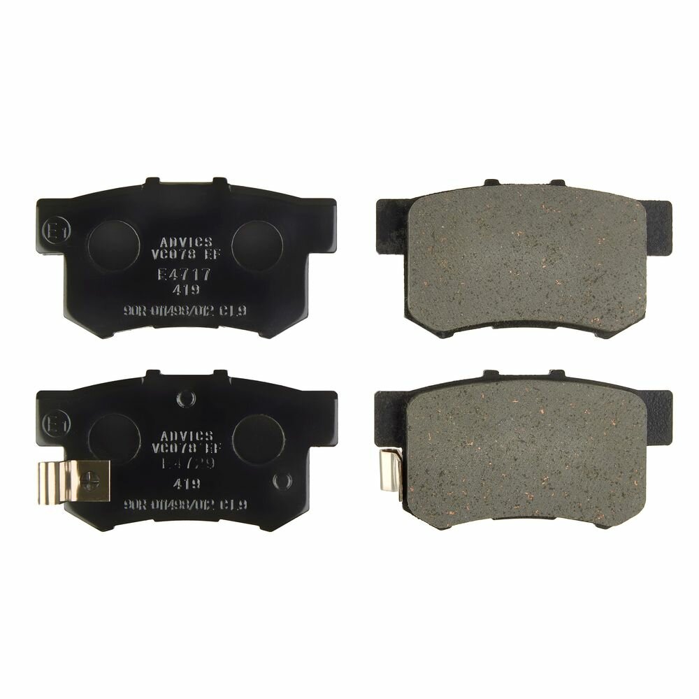 Комплект задних тормозных колодок Advics sn419p для Great Wall Hover H6; Honda Accord IV, V, VI, VII, Civic IX, VI, VII, VIII, CR-V I,