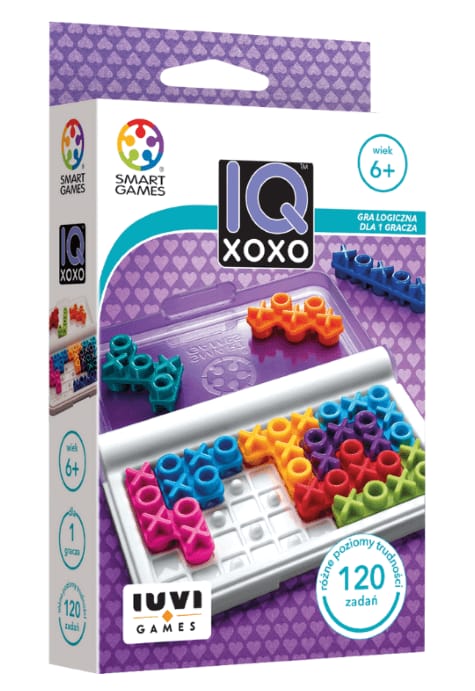 Головоломка Smart Games IQ XOXO, логическая игра для детей, размер 97х97х28 мм