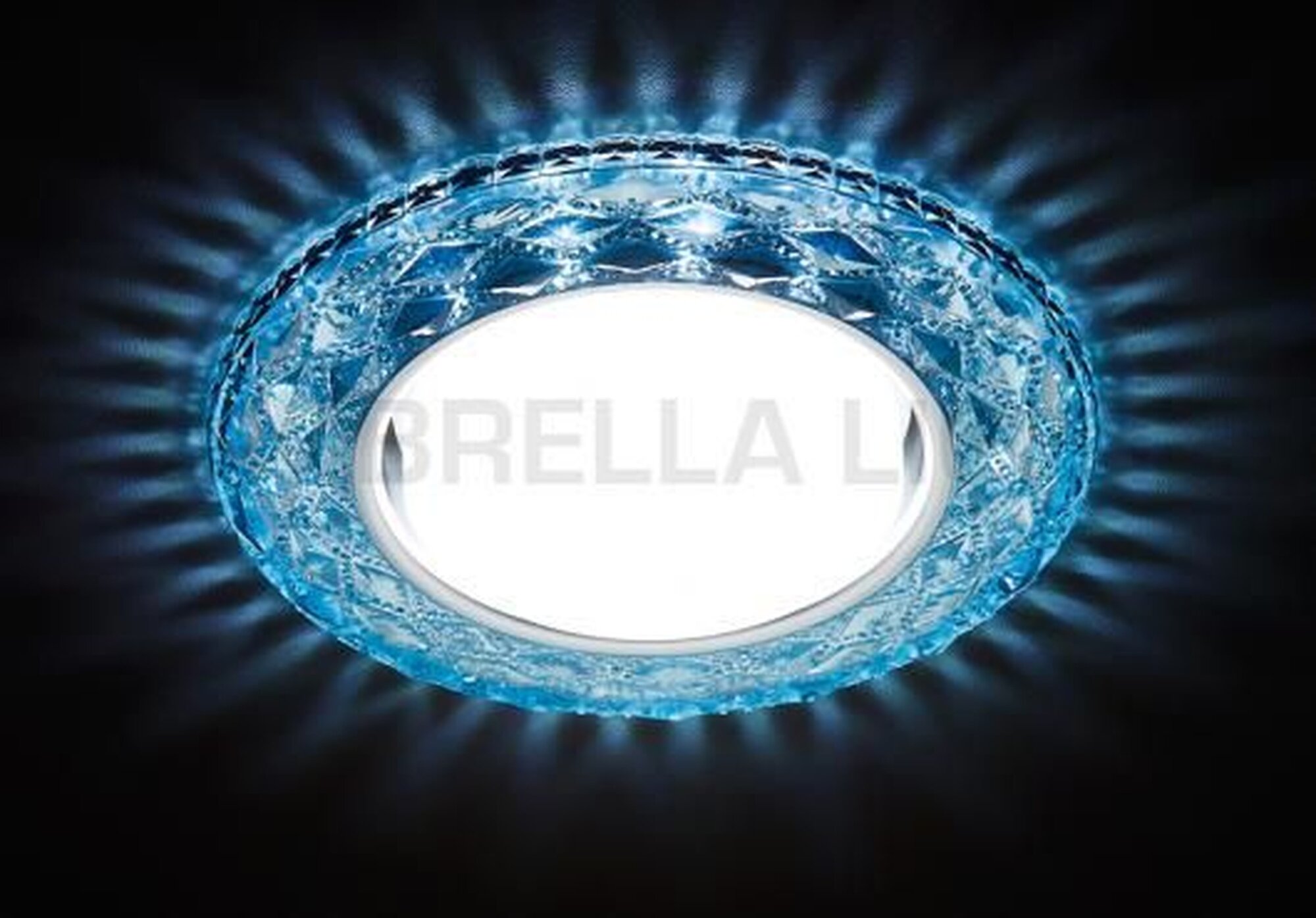 Светильник Ambrella Light G288 BL хром/сапфир GX53+3W(LED WHITE )