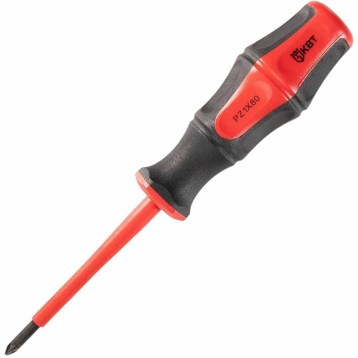 Отвертка диэлектрическая PZ1x80 серия профи (КВТ) 78613 (2370676)