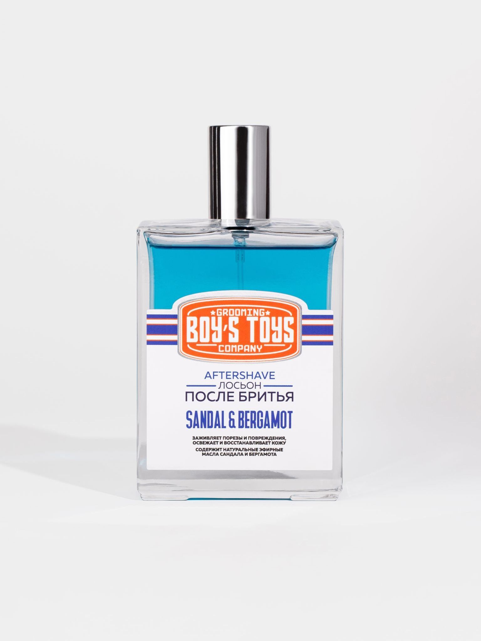 Boy's Toys Лосьон после бритья заживляющий и освежающий с эфирными маслами сандала и бергамота, 100 мл