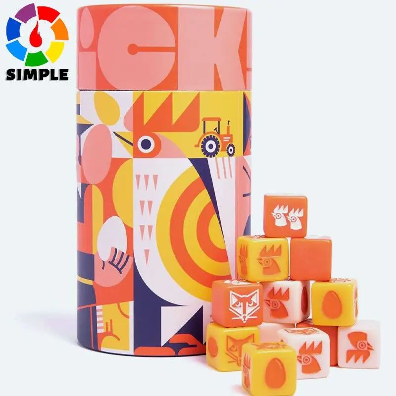 Keymaster Games Chicken! A Fast paced dice Game for Fun for Kids and Adults Карточная игра Настольная игра