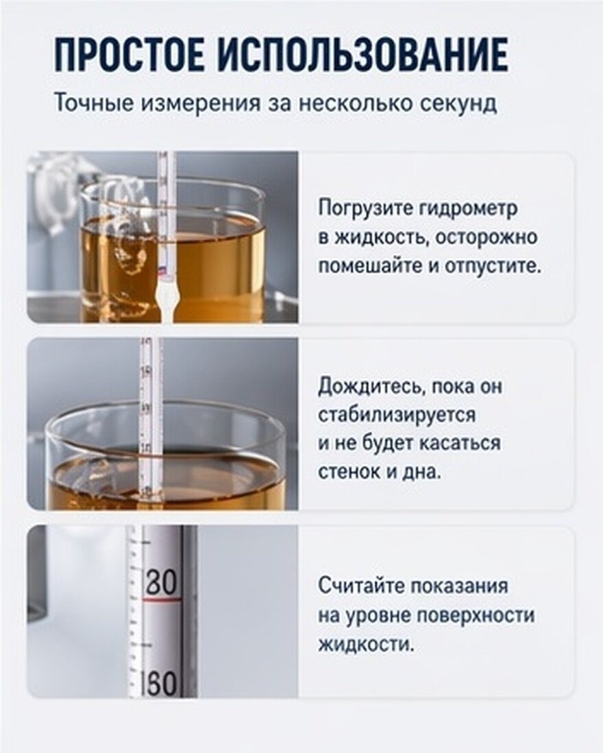 2 Гигрометра Для Вина Сиропа Со Шкалой Измерения 25.00X1.00X1.00Cm