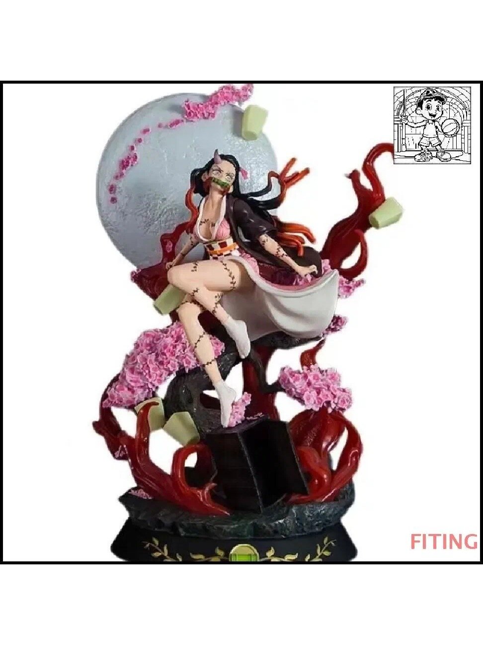 KNOW EASY-Фигурка Kamado Nezuko/Камадо Незуко "Клинок, рассекающий демонов" 31см/"Demon Slayer"/Аниме
