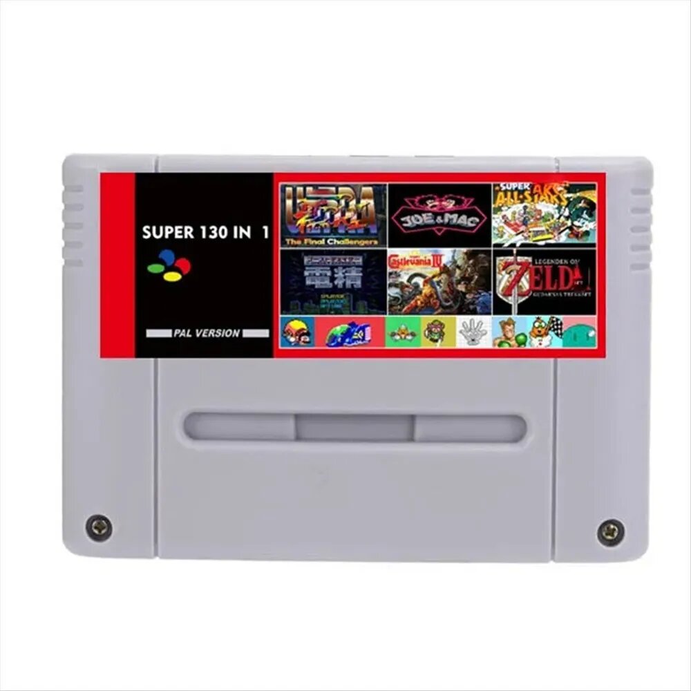 Игровой Картридж Super 130 В 1. Игровая Карта Для 16Битной Игровой Консоли SFC