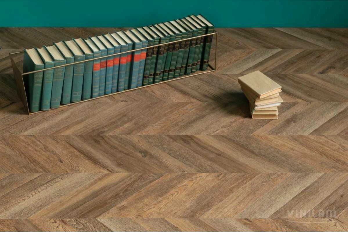 LVT-Плитка VINILAM RI153610CL4 Шеврон Нормандия Glue RI153610CL4 Glue (цена за упаковку 2.860 м2)