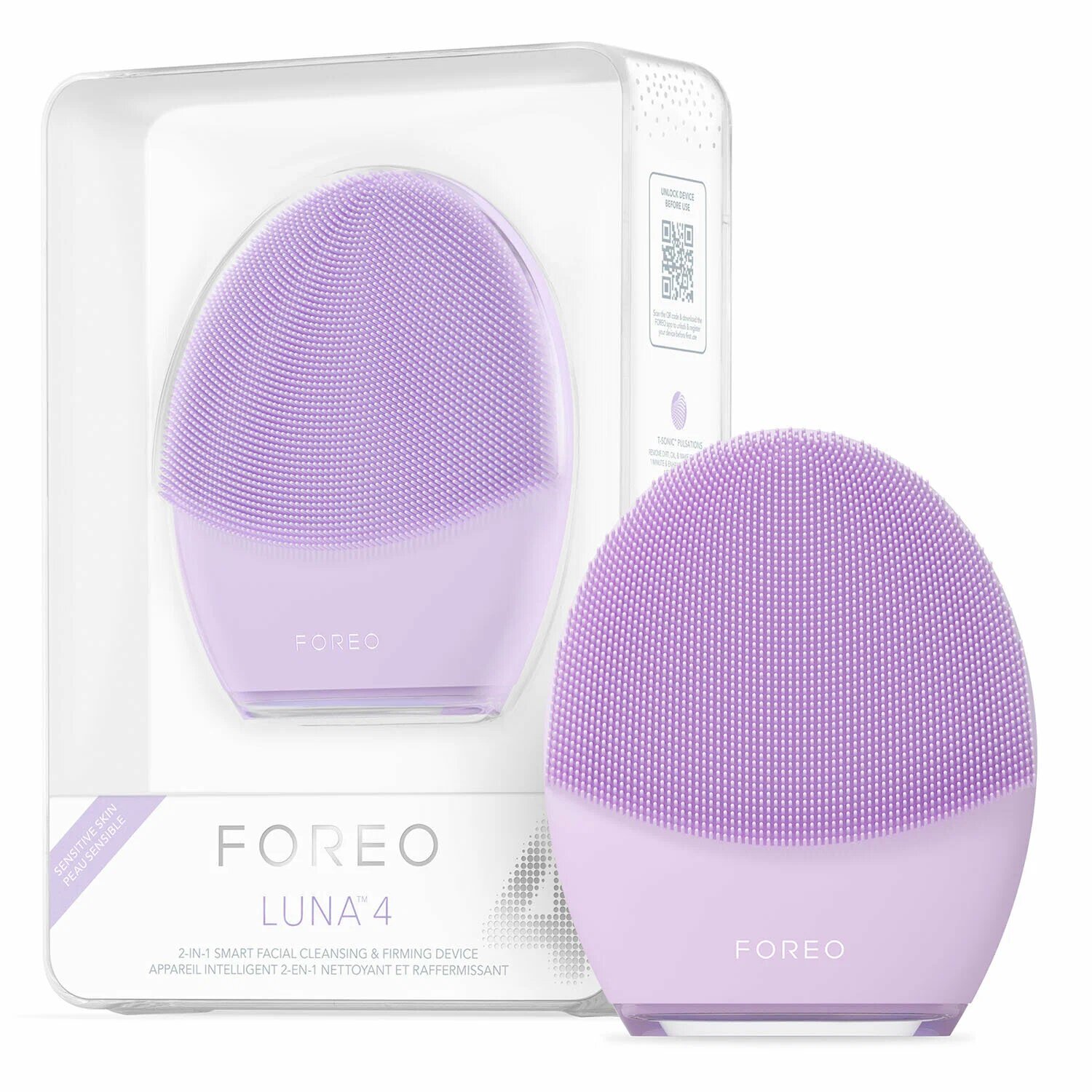 FOREO LUNA 4 Электрическая щетка 2-в-1 для очищения и укрепляющего массажа для нормальной кожи