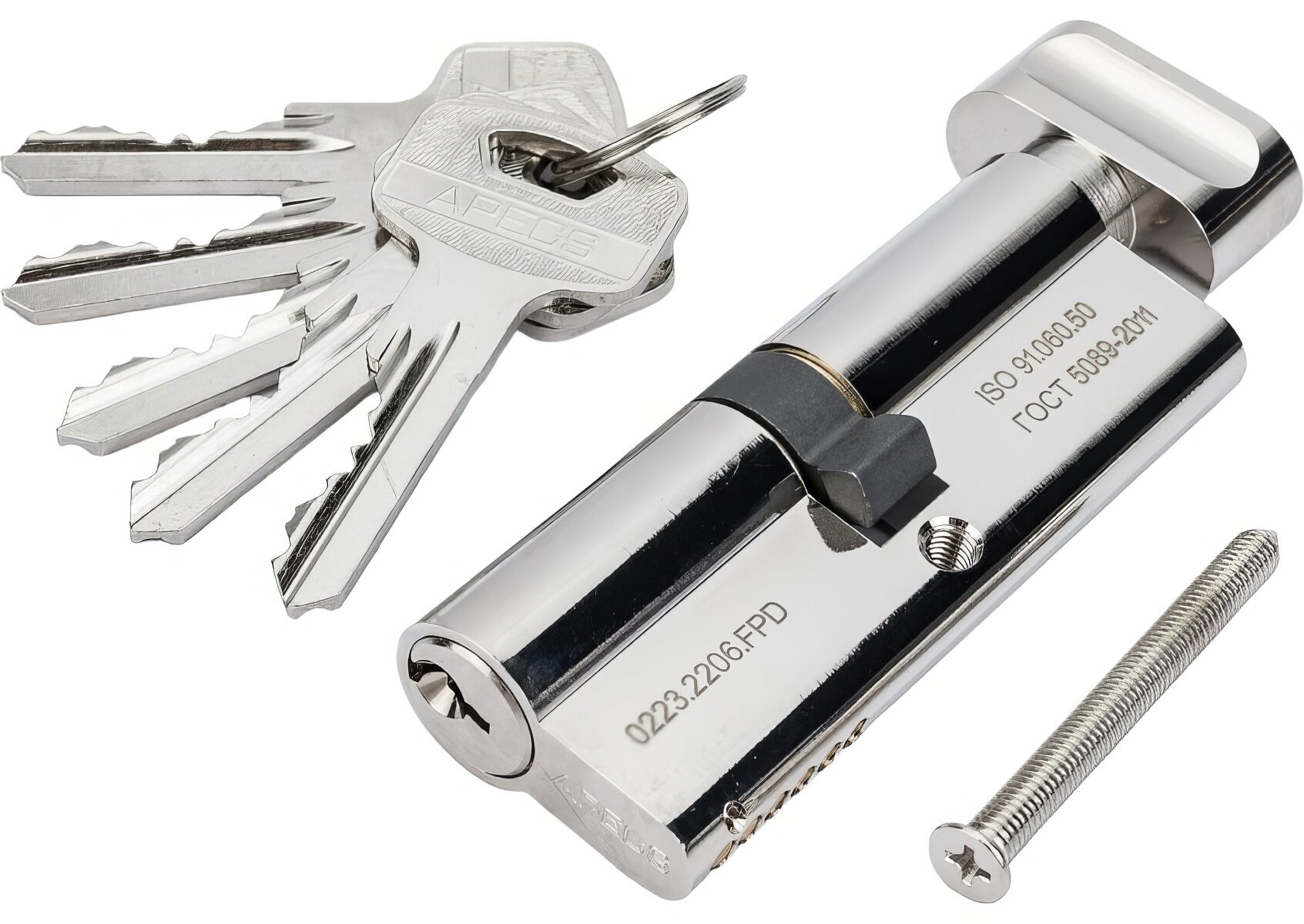 Цилиндровый механизм APECS SC-80-Z-C-NI 80-ZCN 02940