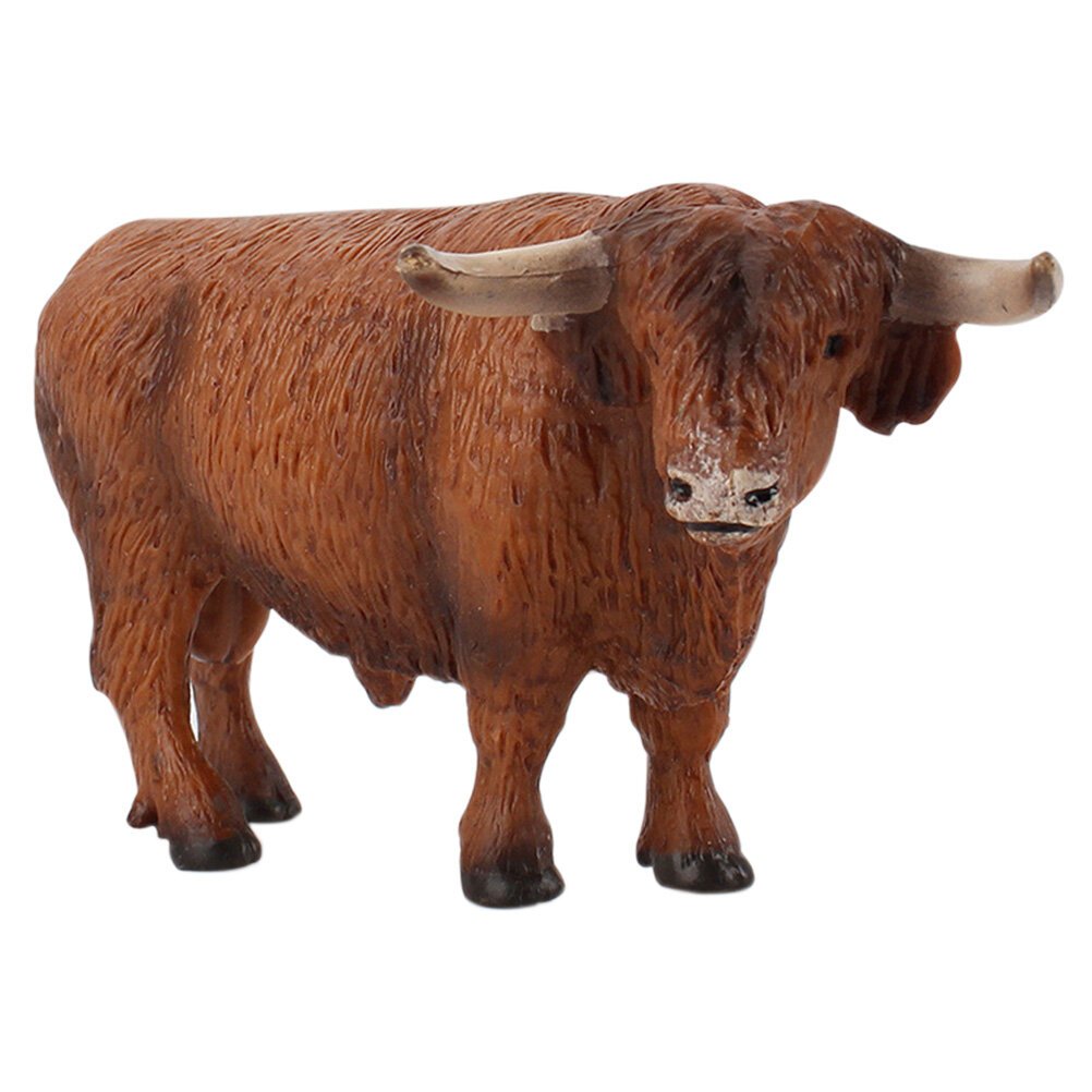 Игрушка В Formе Коровы Модель Высокогорной Скотины 1 Шт Коричневый 14 50X6 00X3 50Cm