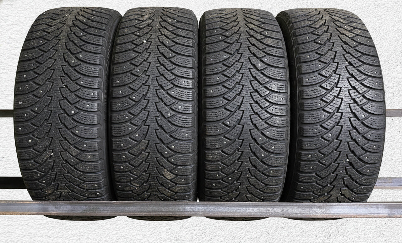 Зимние шины шипованные Nokian Tyres Nordman SUV 255/60 R18 35% износ OSA197