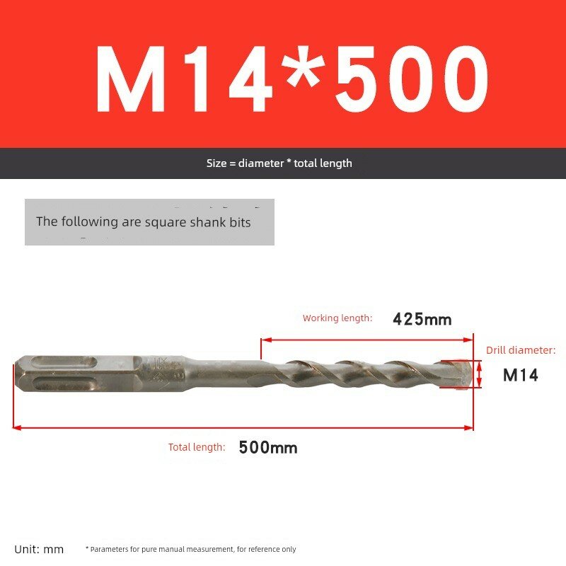 304 Нержавеющая сталь М14*500мм Распорный винт с плоской ручкой для М10 крепежа, длина 500мм