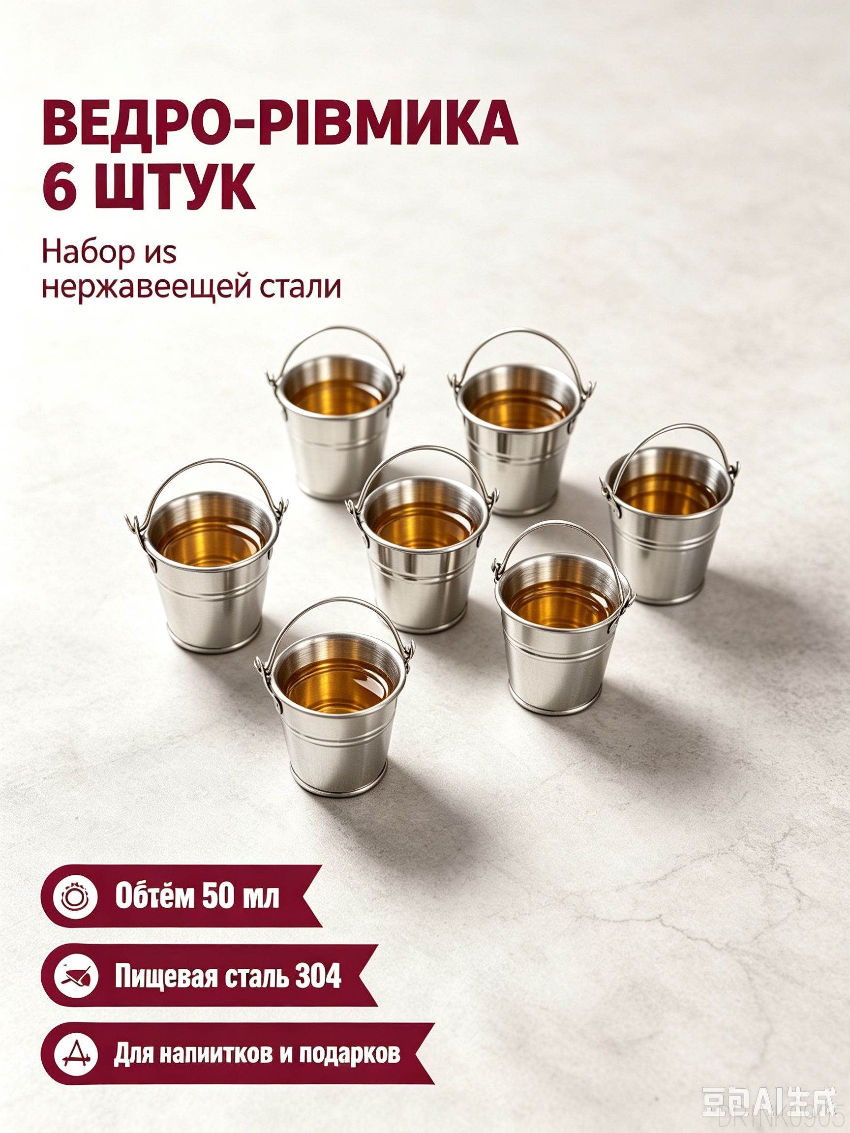 Рюмка 49 мл 6 шт