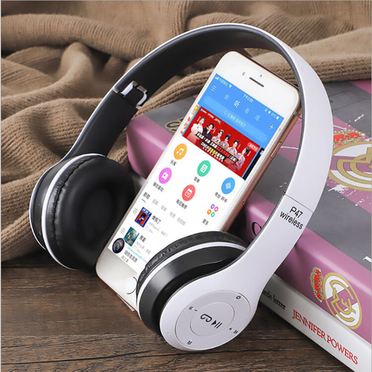 P47 накладные Bluetooth-наушники, Bluetooth 5.0, стереозвук, подарочные, фабрика по производству накладных наушников