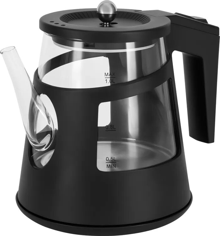 Чайник электрический Vitek VT-WK1083, 1л, стекло, черный
