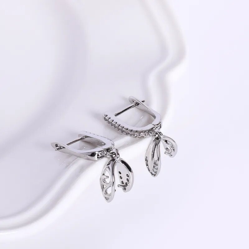 Серьги с цирконом, Швензы для создания серёжек,31x12,5мм,1пара (2шт), материалы для бижутерии, латунь, позолота 18K