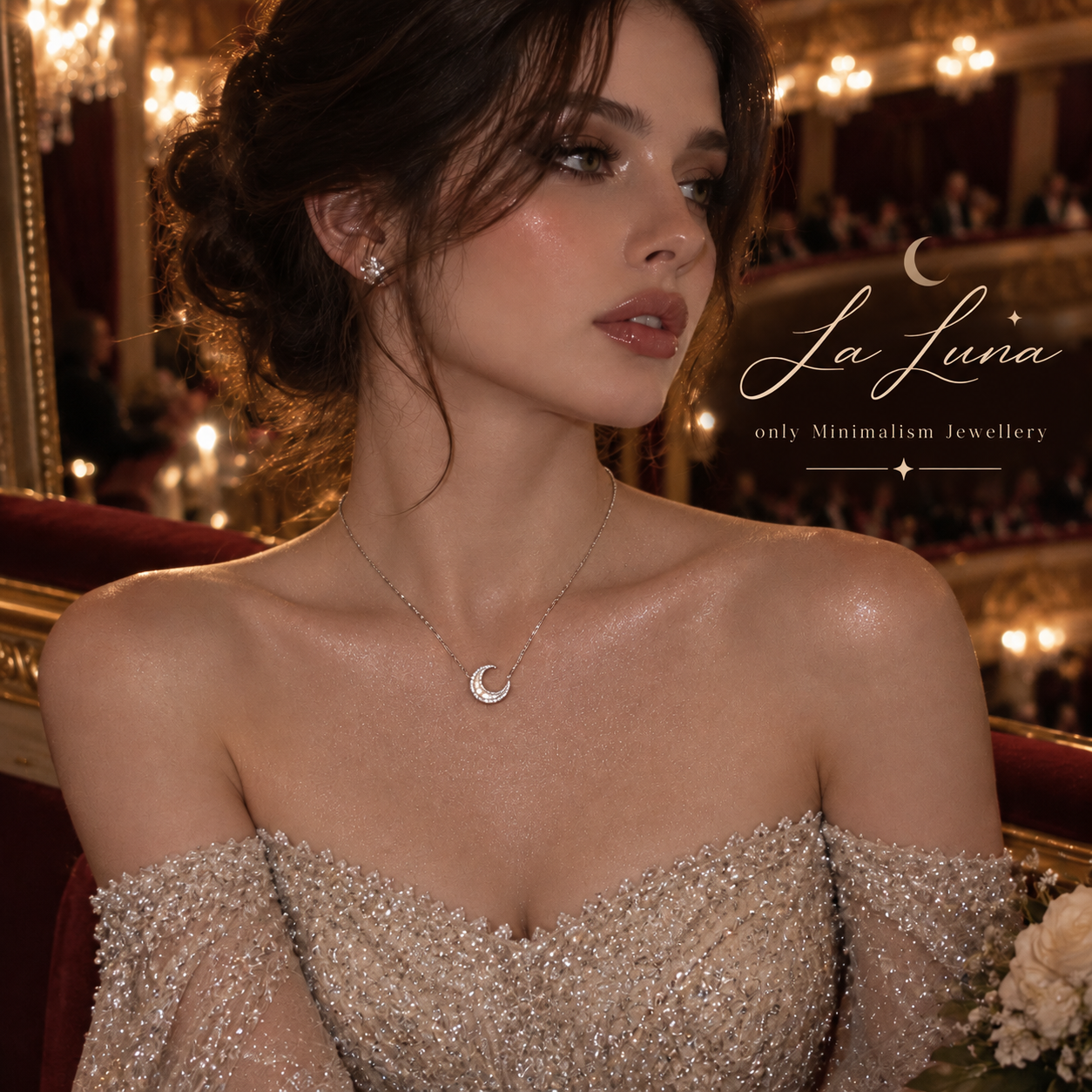 Колье MJ - Marjatta Jewelry, перламутр синтетический, длина 45 см, серебряный — фото 1