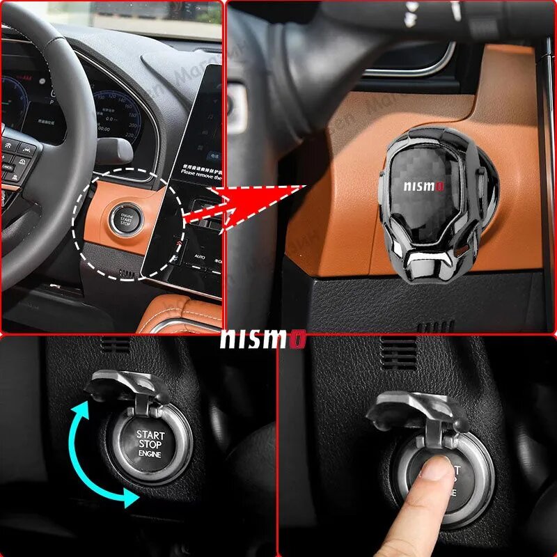 Nissan NISMO/Ниссан Декоративное кольцо на кнопку запуска и зажигания авто