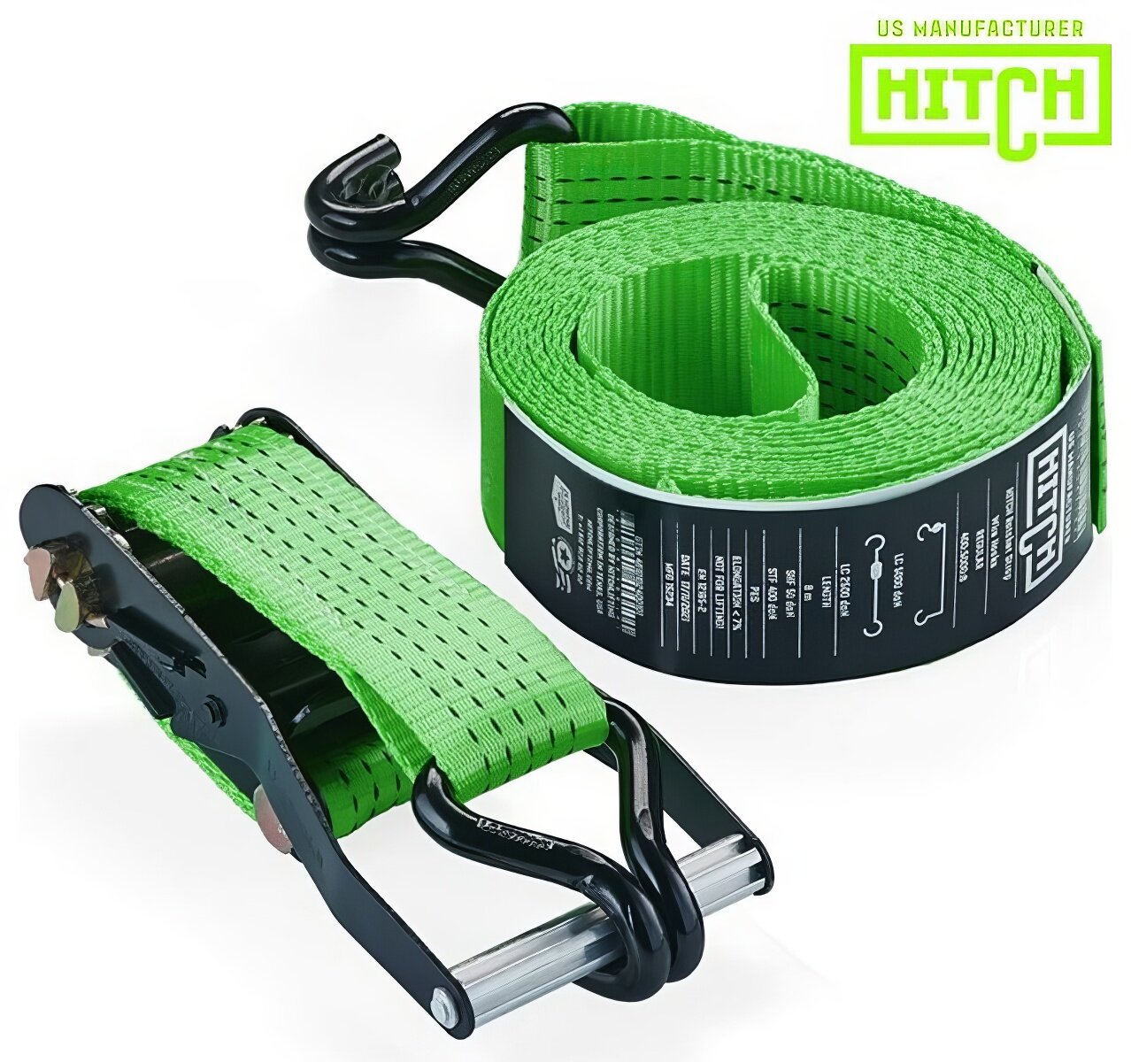Стяжной ремень HITCH RS REGULAR 400:5000:12, 50 мм, STF 400 DaN, 5 т, 12 м, пакет SZ067699