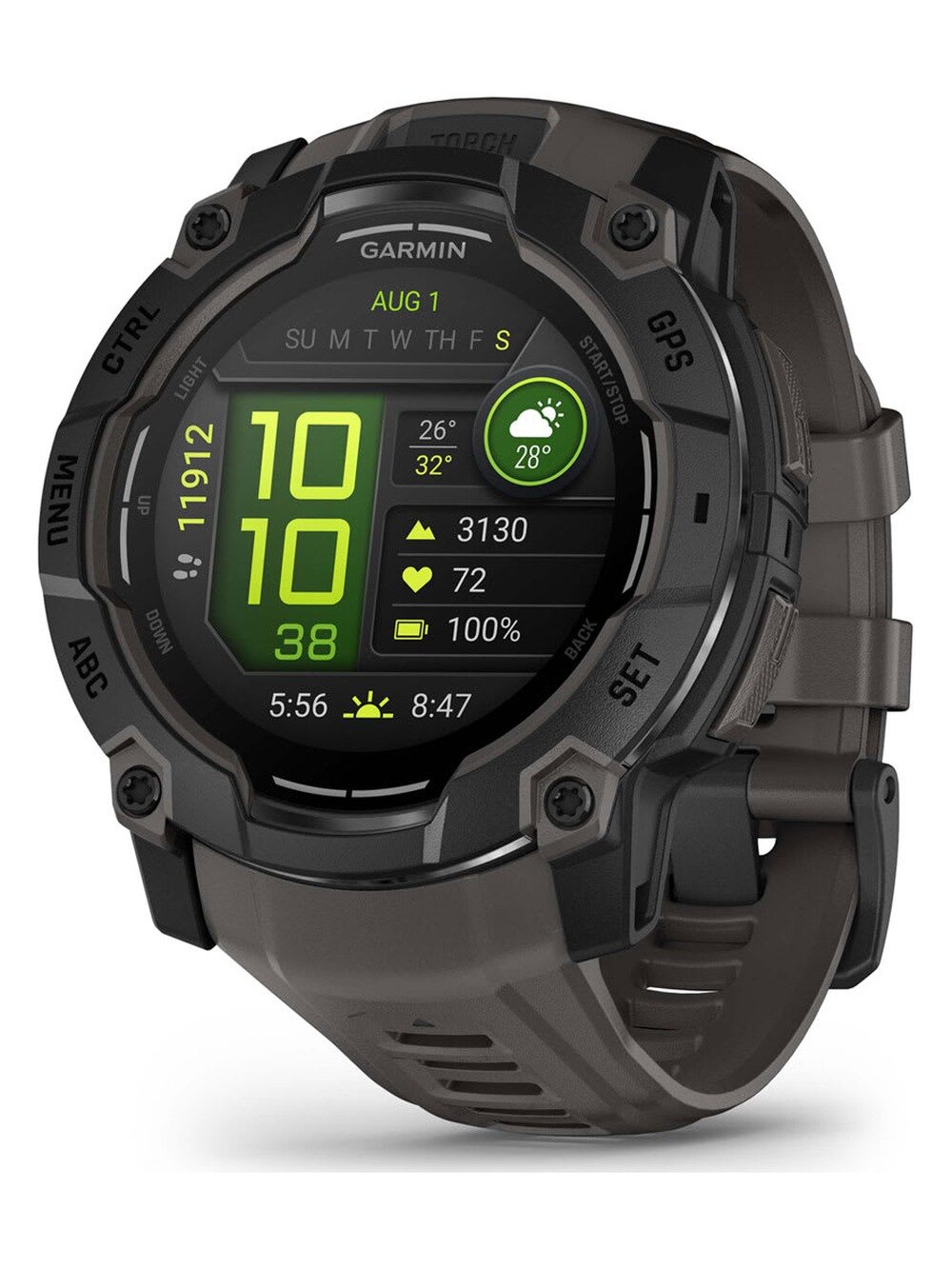 Умные часы Garmin Instinct 3 – 50 mm, AMOLED GPS, BLACK Charcoal Band