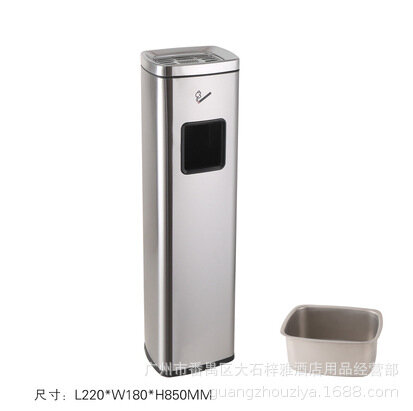 GPX129W Нержавеющая сталь круглый пепельница-столбик для коммерческих помещений высококачественный лобби отеля