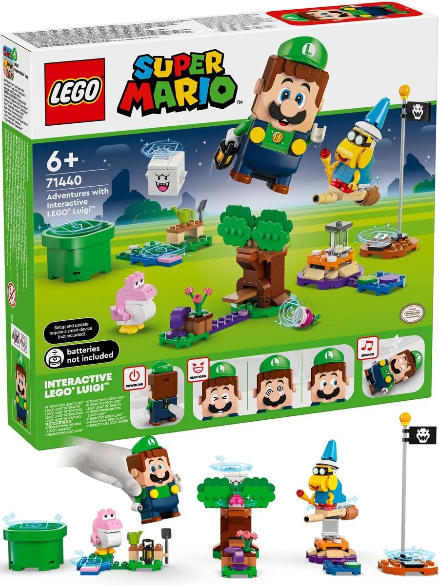 Конструктор LEGO Super Mario 71440 Приключения с Луиджи, интерактивный набор, от 6 лет