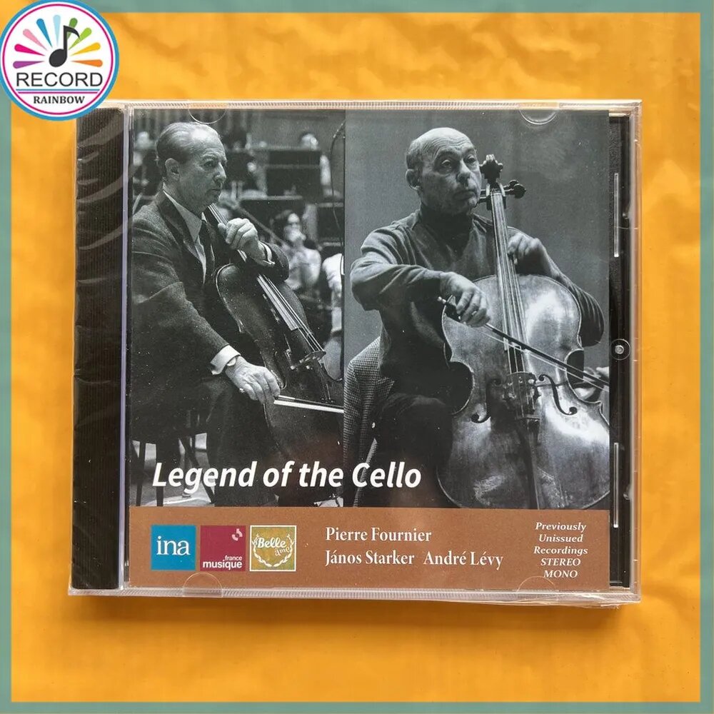 CD Legend Of The Cello Pierre Fournier, Janos Starker & Andre Levy CD Совершенно новый RS