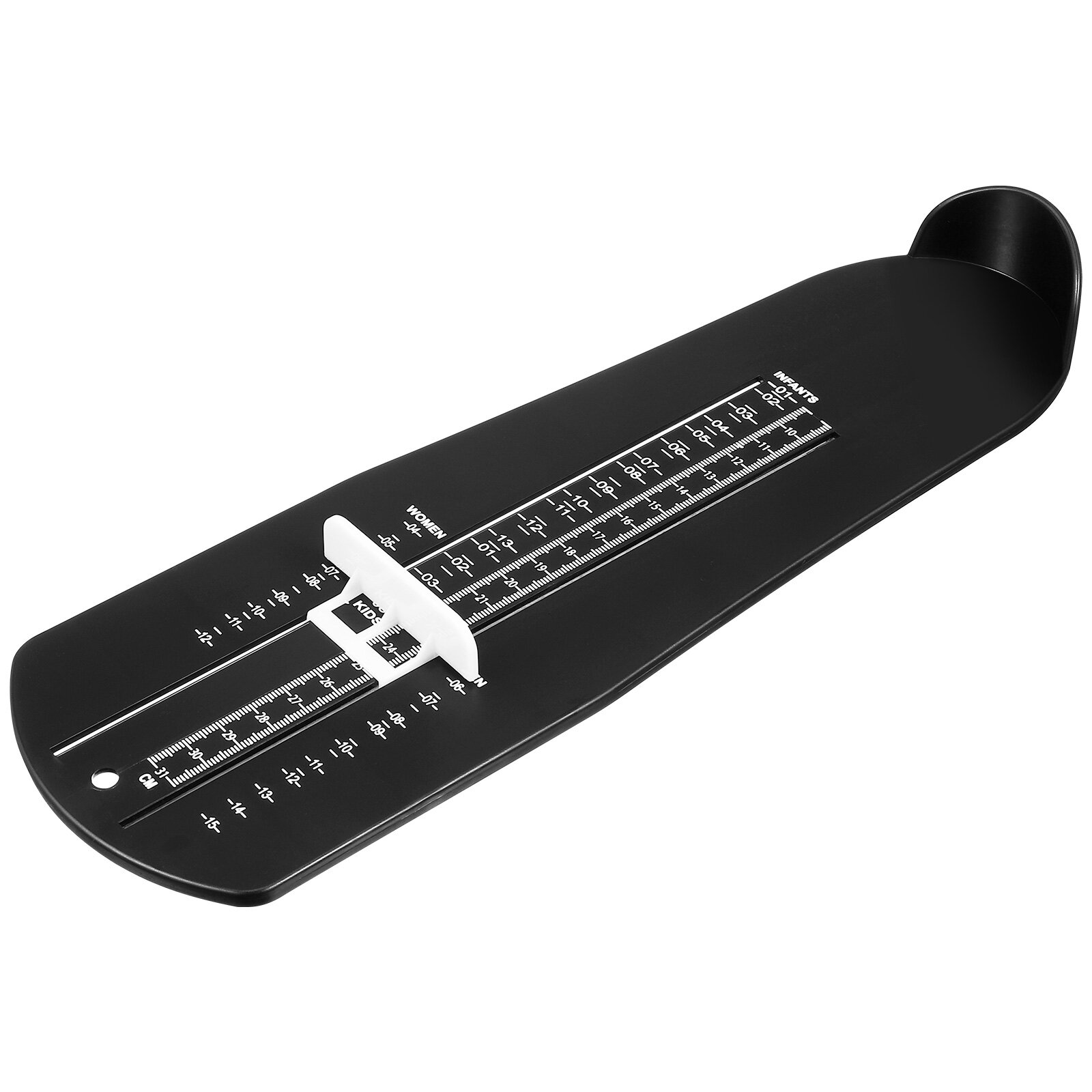 Измеритель Длины Ноги Для Взрослых 1ШТ Чёрный 38x10Cm Подходит Для Точного Измерения Размера Обуви США