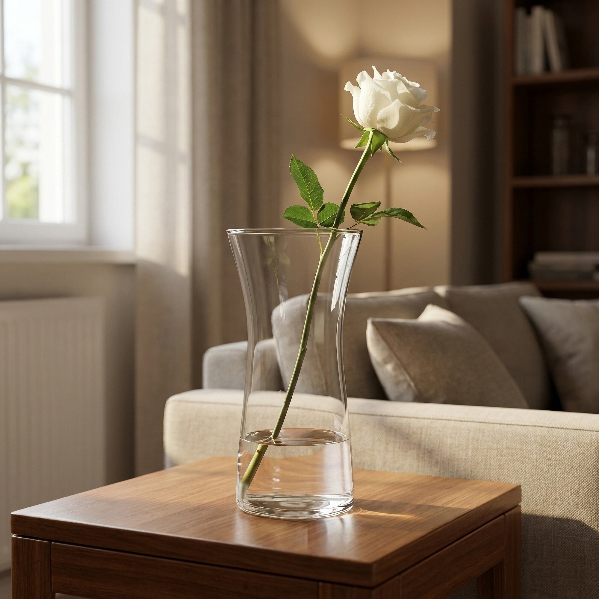 Ваза Simax Rose стекло цвет прозрачный 20 см