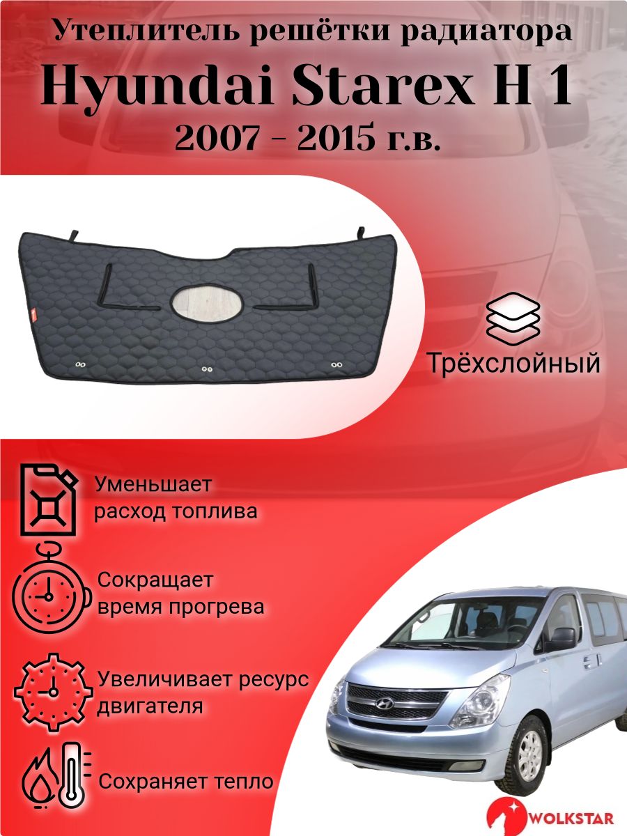 Утеплитель решётки радиатора Hyundai H1 2007-2015