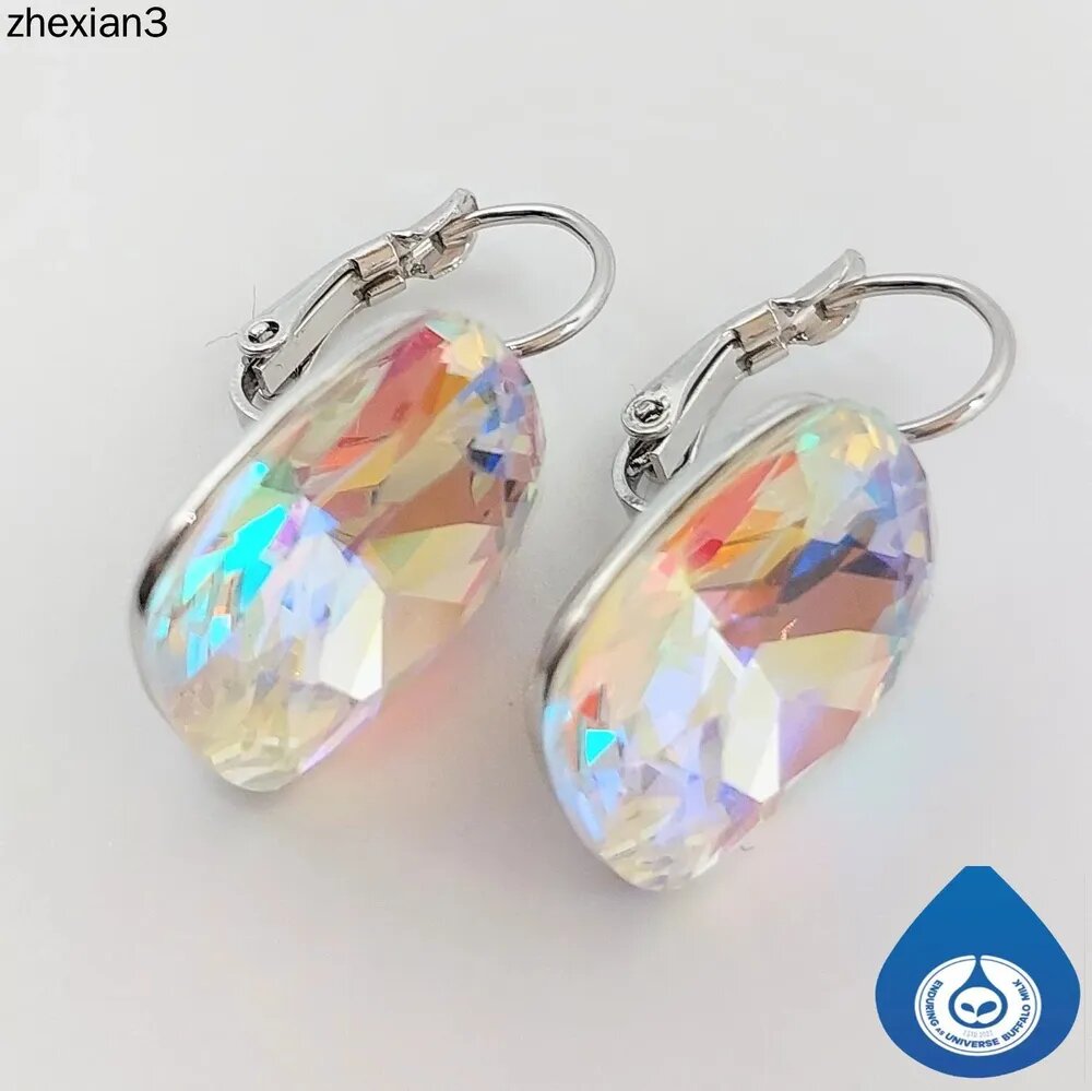 Серьги, стекло, искусственный камень