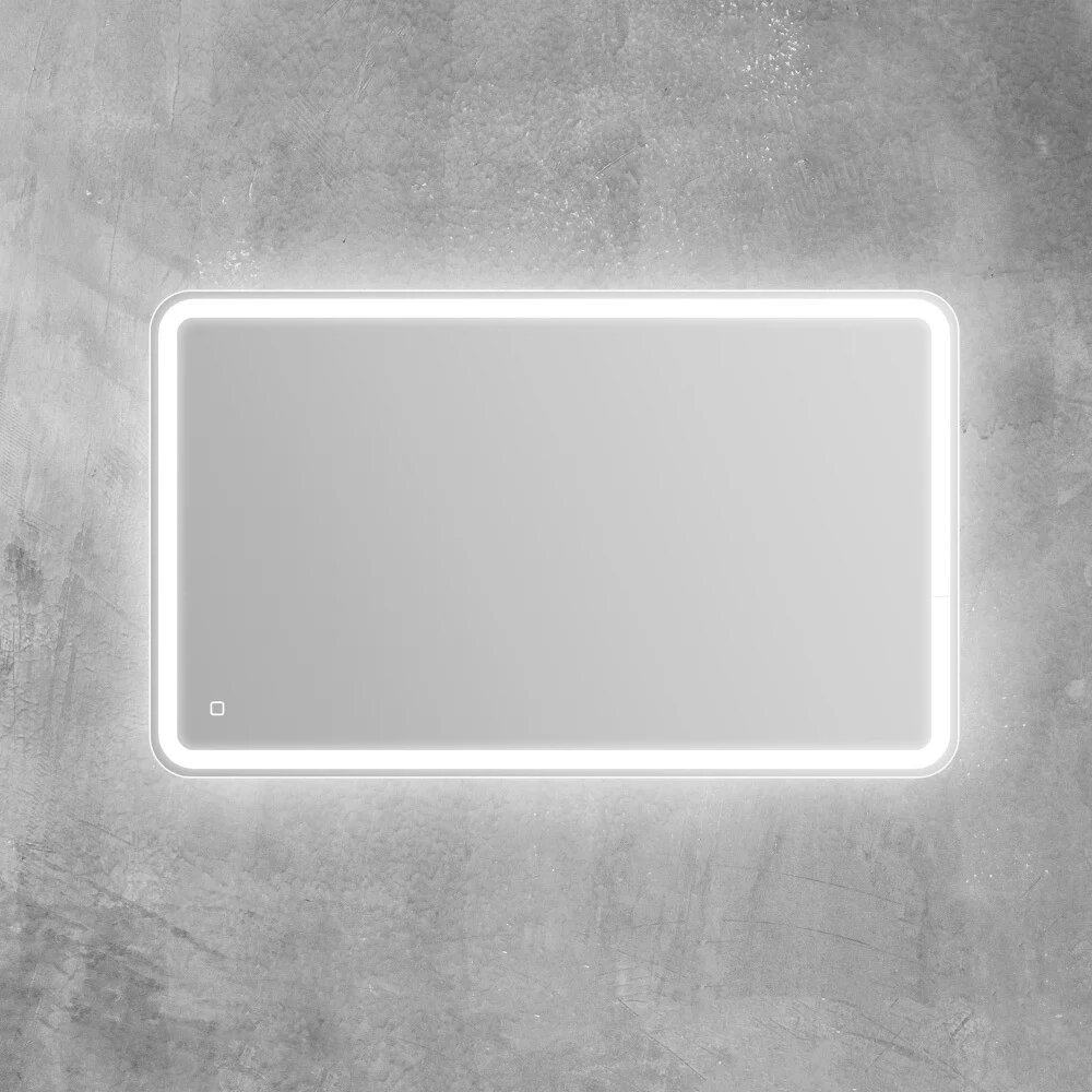 Зеркало BelBagno SPC-MAR-1000-600-LED-TCH со светодиодной подсветкой, 100 см, с сенсорным управлением, зеркало настенное в ванную, итальянское
