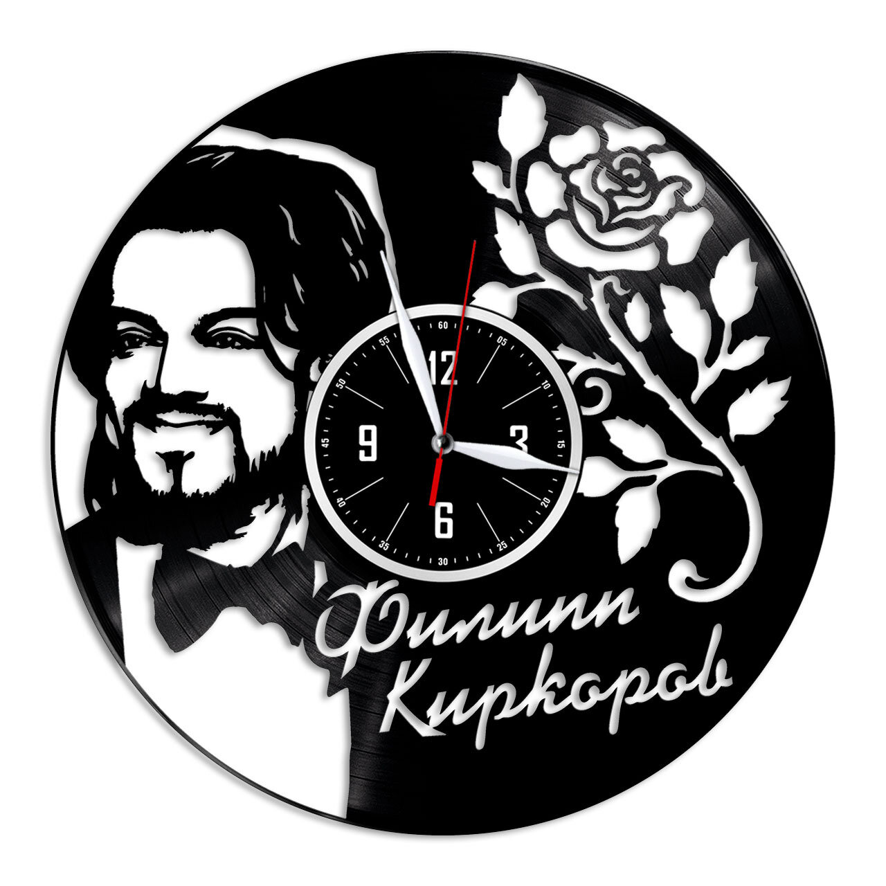 Филипп Киркоров - настенные часы из виниловой пластинки