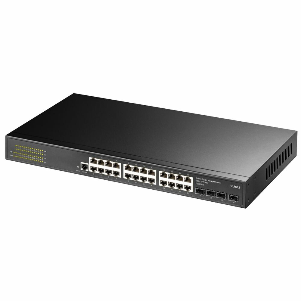 Коммутатор Cudy GS2024S2 (L2) 24x1Гбит/с 4SFP управляемый