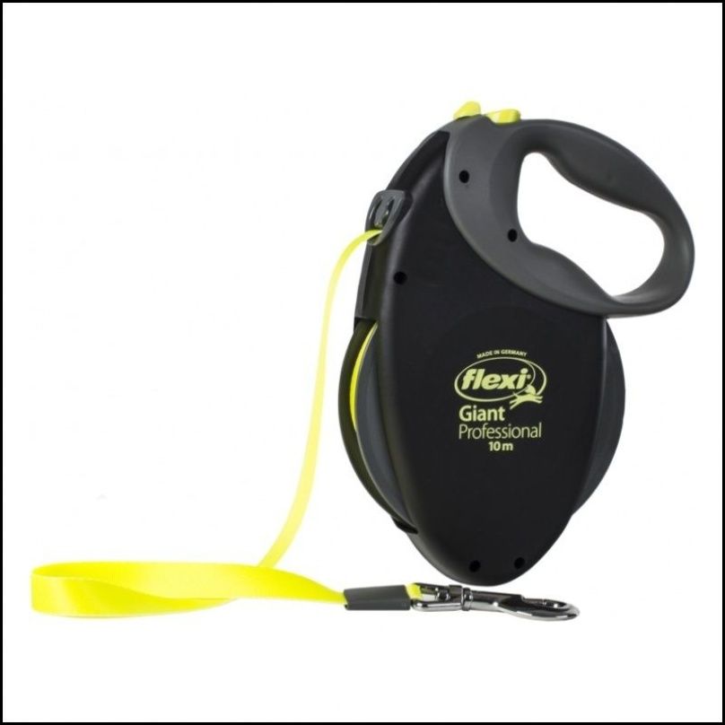 Инновационный бестселлер Flexi Giant Neon с отражением, 10 м, тест 50 кг