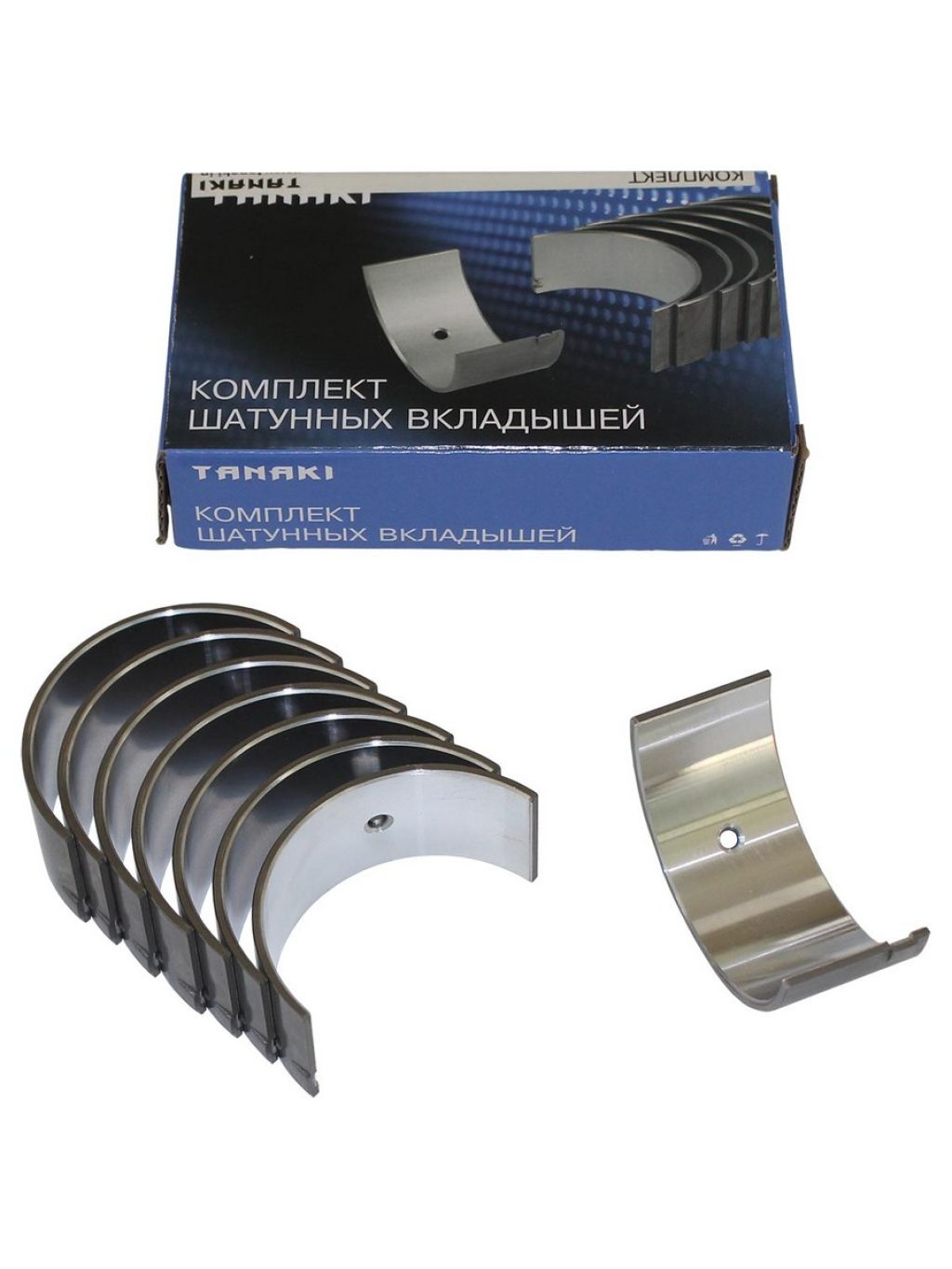 Вкладыши для а/м ГАЗ 402 дв. (шатунные) 0,5 "TANAKI" (8 шт.)