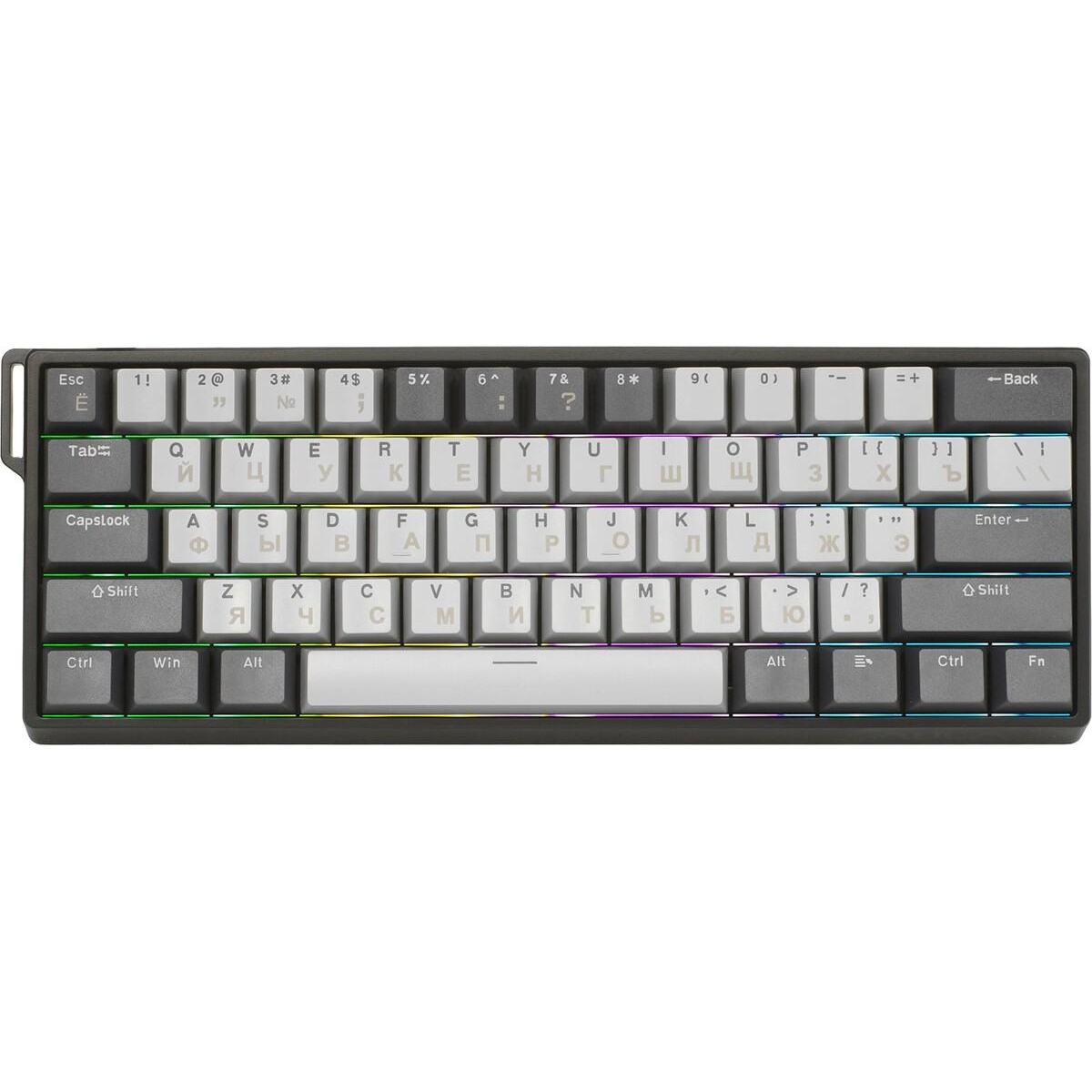 AULA 6978080504111 Механическая клавиатура AULA WIN60HE PRO Edition Светло-серо-тёмно-серый Meteor магнитные свитчи