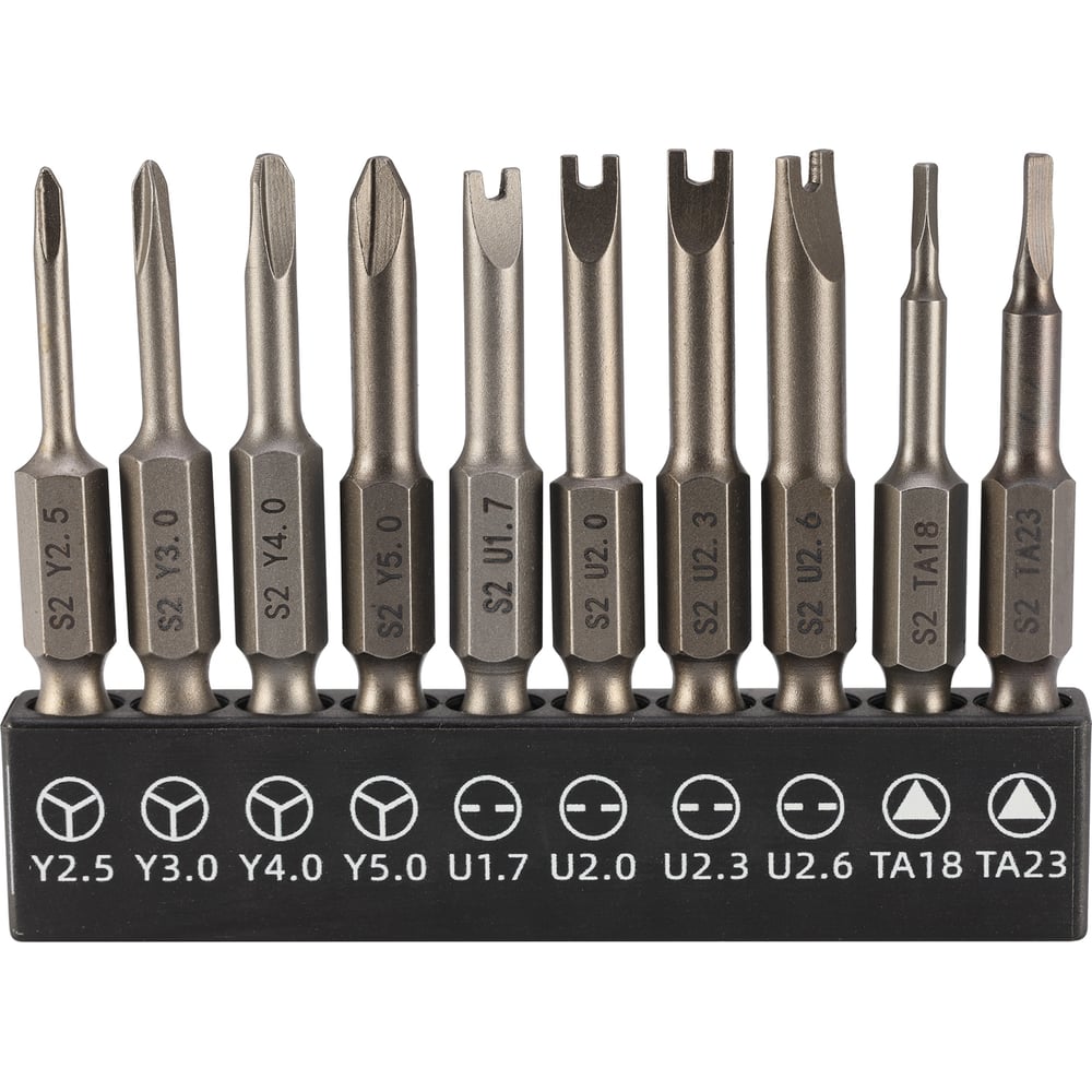 Набор бит SGS Spanner/Tri-Wing/TA S2 50мм 10шт 6350-10C SGS6350-10C
