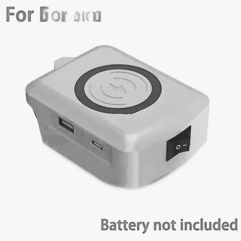 Зарядное устройство Dewalt с USB и беспроводной зарядкой